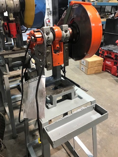 2 TON ALVA ALLEN MODEL B2 MECHANICAL OB PUNCH PRESS WITH 110 VOLT MOTOR ...