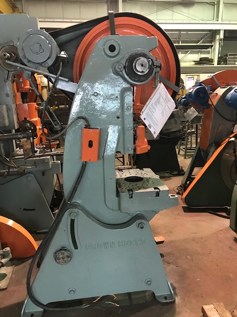 30 TON BROWN BOGGS MODEL 14 LW MECHANICAL OBI PUNCH PRESS - Stevens Machine