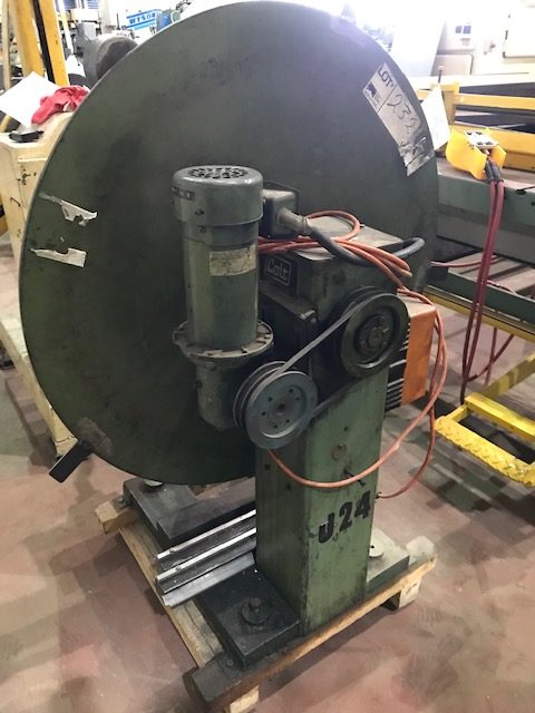 2,500 LB X 10" WIDE COLT MOTORISED UNCOILER WITH VARIABLE SPEED ...