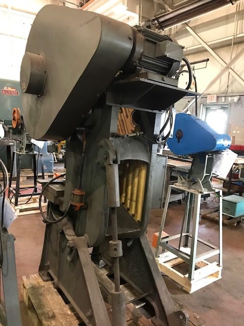35 TON PERKINS MODEL 450-B OBI PUNCH PRESS WITH AIR ACTUATED MECHANICAL ...