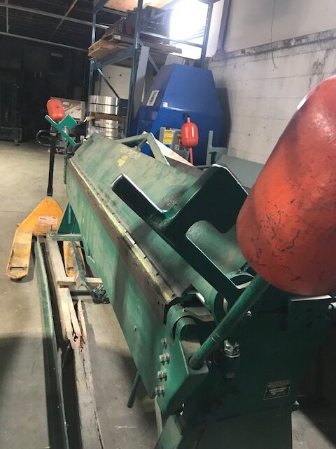 18 GAUGE X 10 FT TENNSMITH FLOOR MODEL HAND BRAKE - Stevens Machine